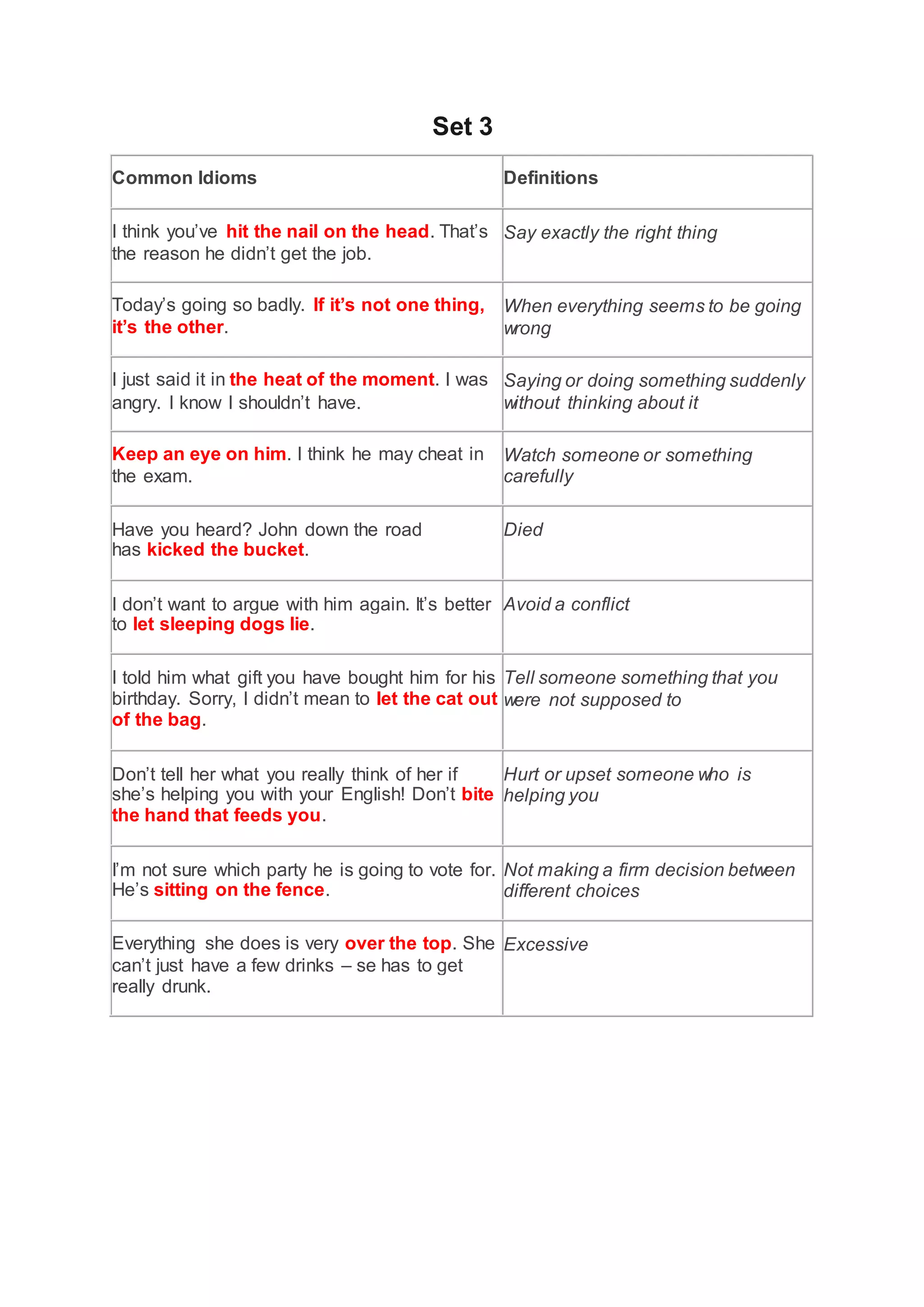 Idioms and phrases | PDF