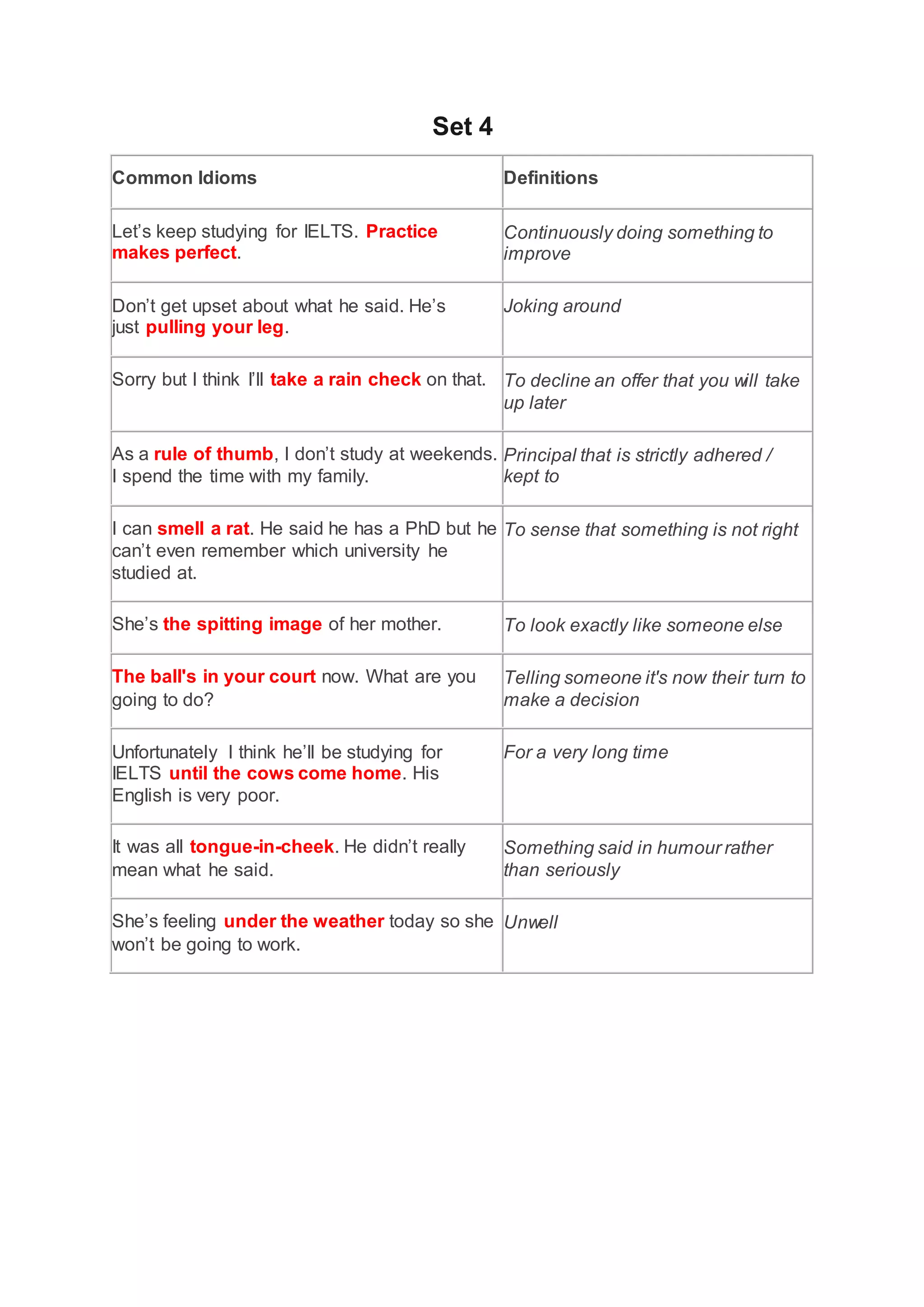 Idioms and phrases | PDF