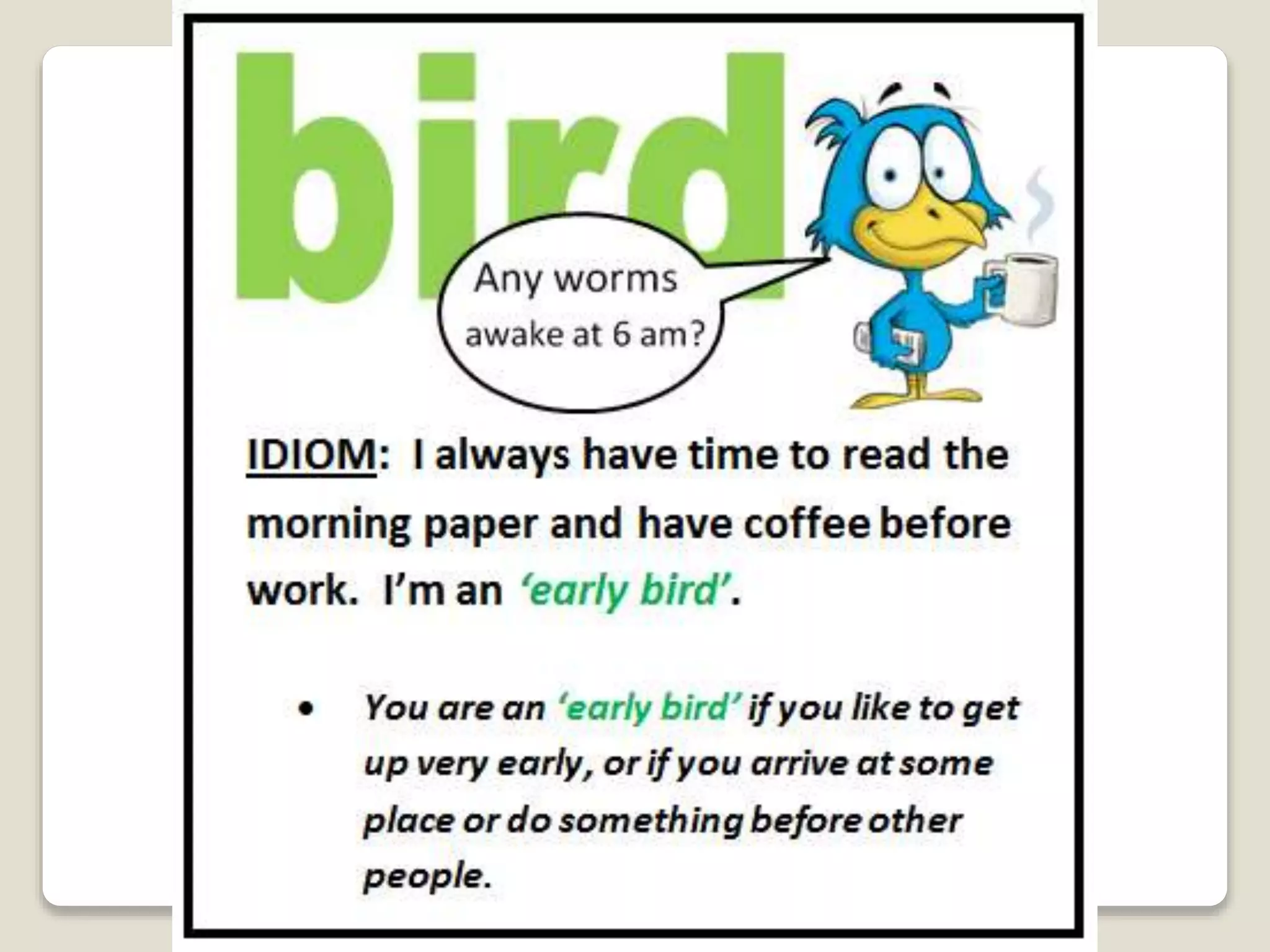 Idioms and proverbs | PPSX