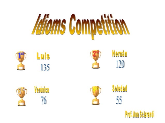 Idioms Competition 2009 | PPT