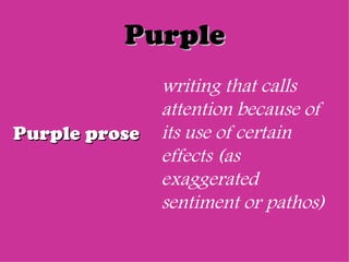 Idioms of colour | PPT