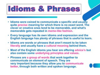 Idioms & phrases | PPTX