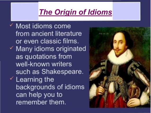 Idioms presentation | PPTX
