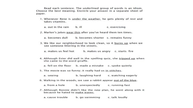 identifying meaning of IDIOMS ppt 2024.pptx