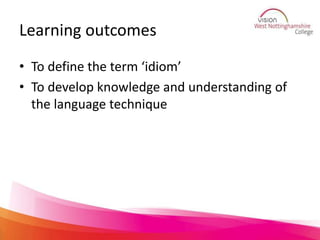 Idioms presentation | PDF