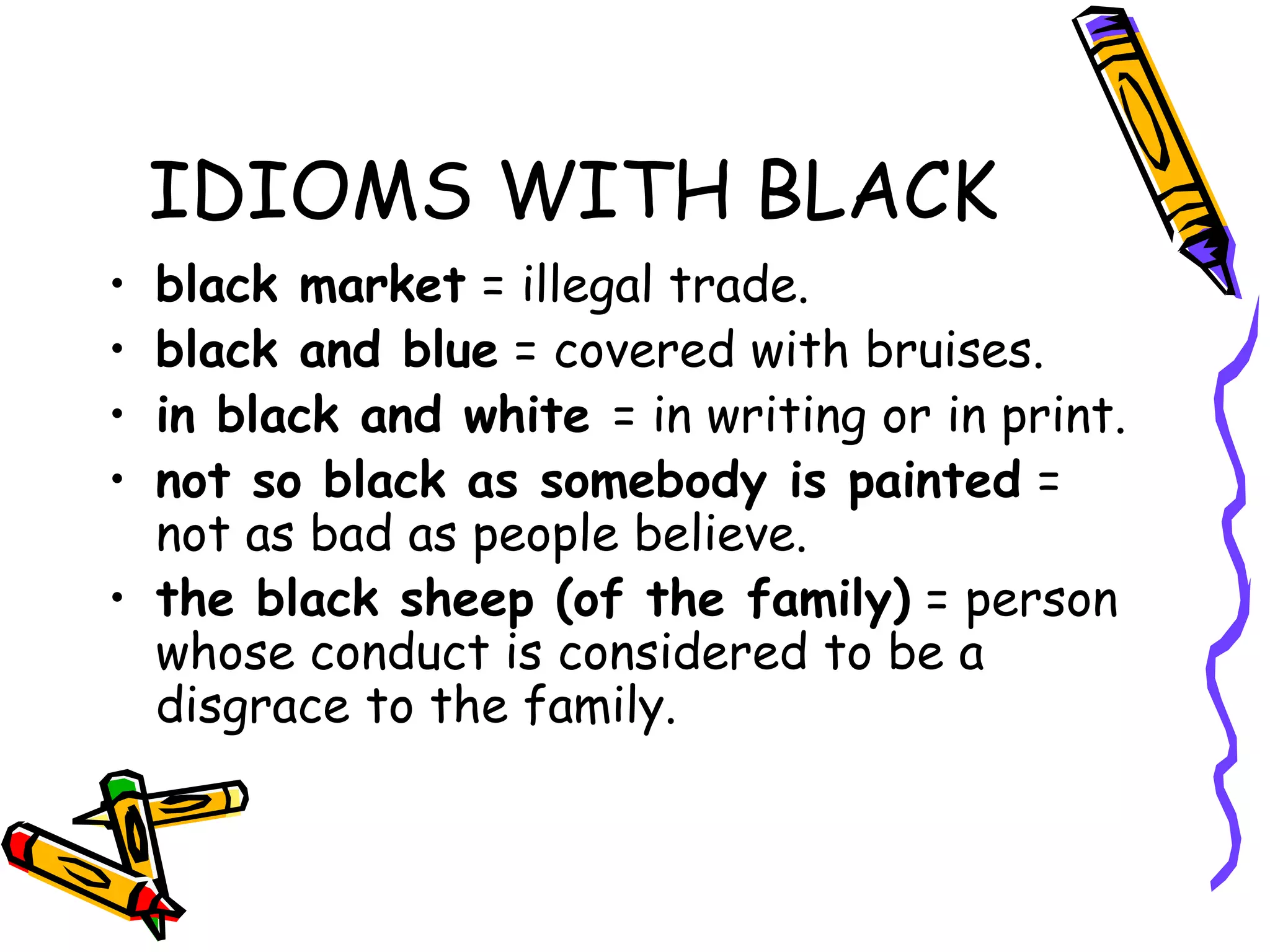 idioms with colours.ppt