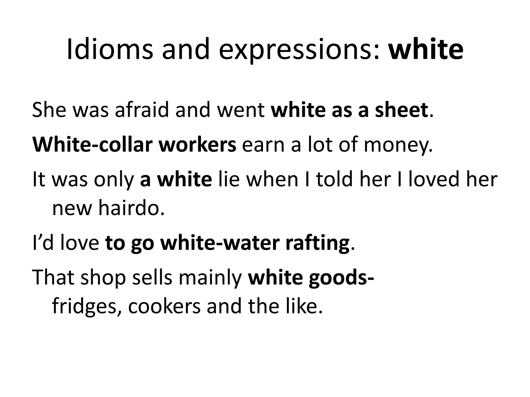 Idioms with colours | PPT