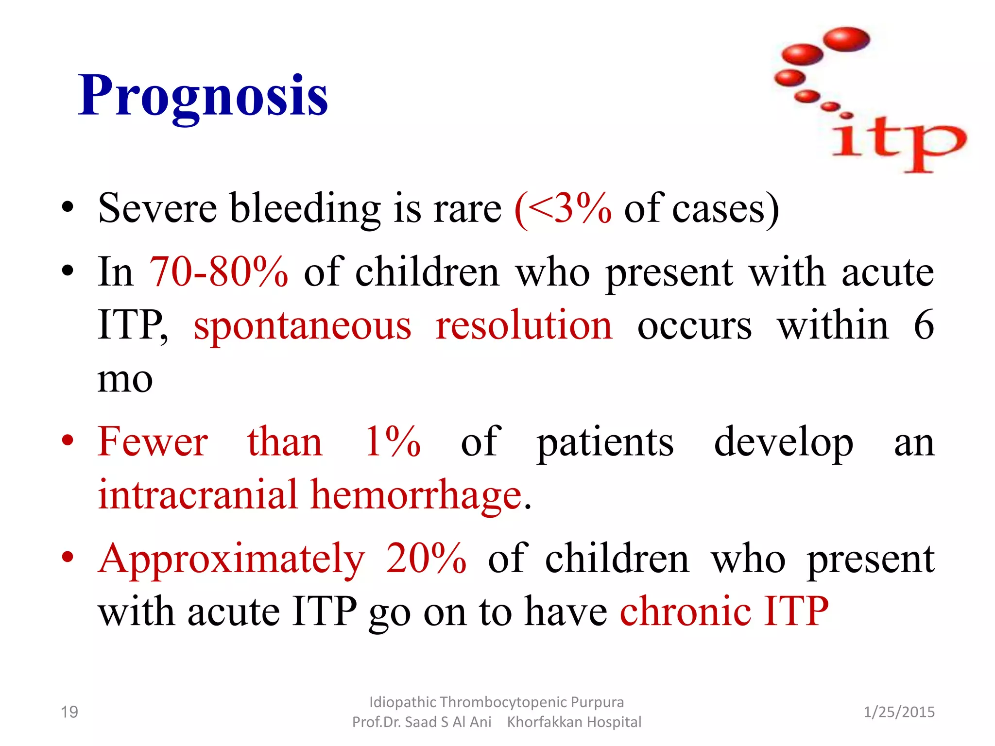 Idiopathic (autoimmune) Thrombocytopenic Purpura | PPTX