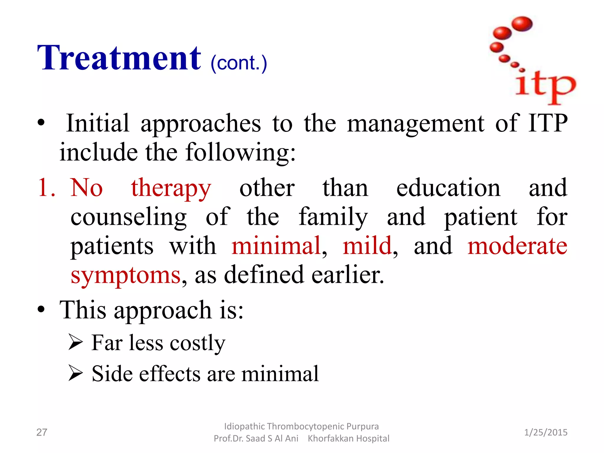 Idiopathic (autoimmune) Thrombocytopenic Purpura | PPTX