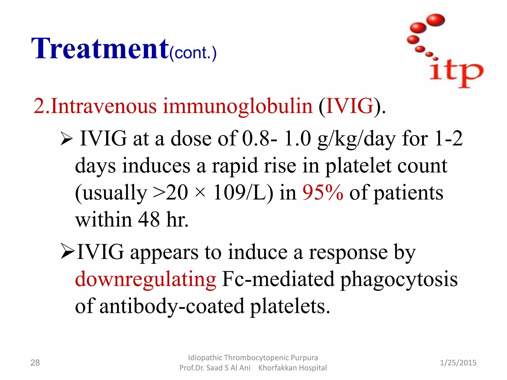 Idiopathic (autoimmune) Thrombocytopenic Purpura | PPTX