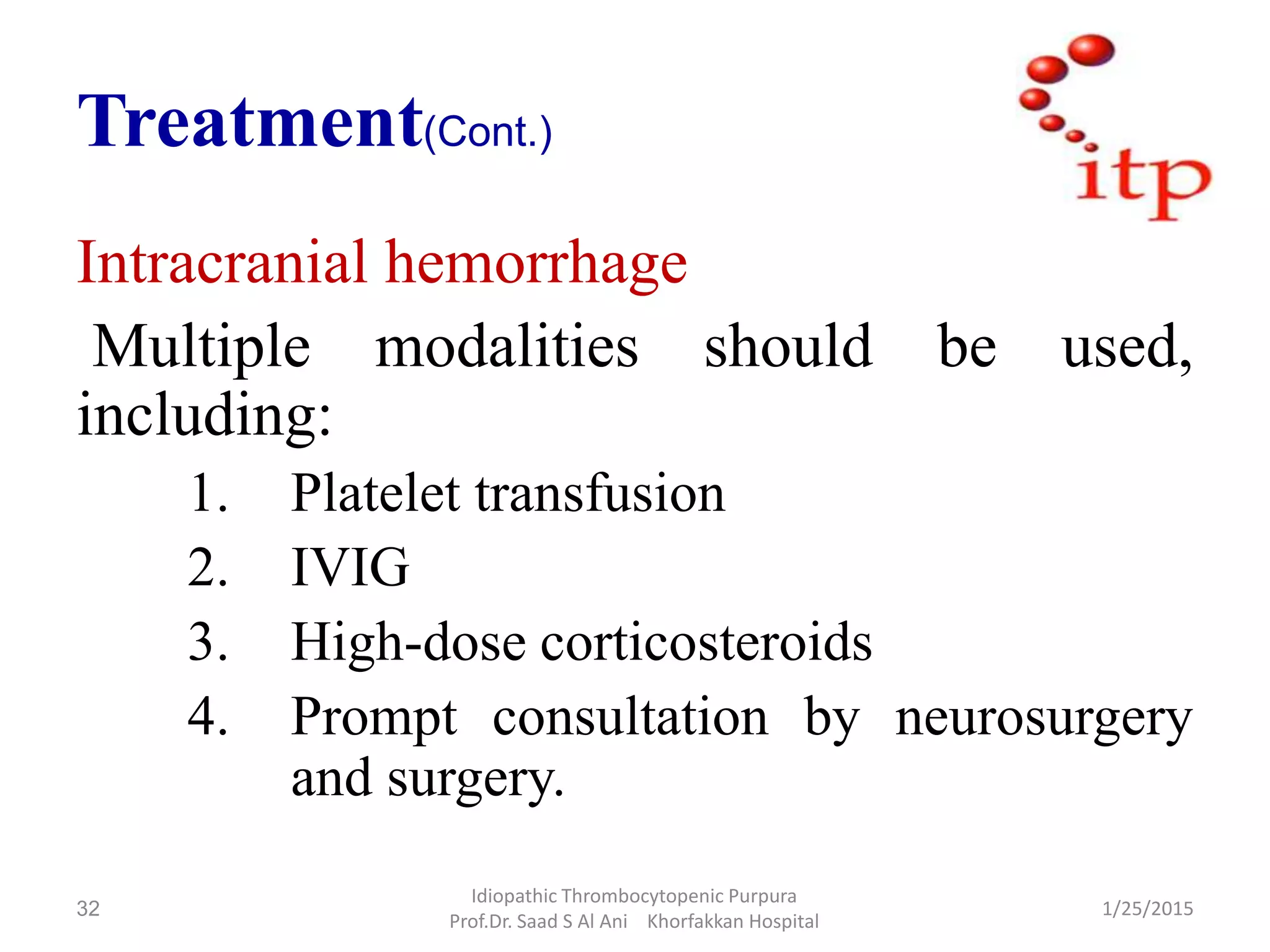 Idiopathic (autoimmune) Thrombocytopenic Purpura | PPTX