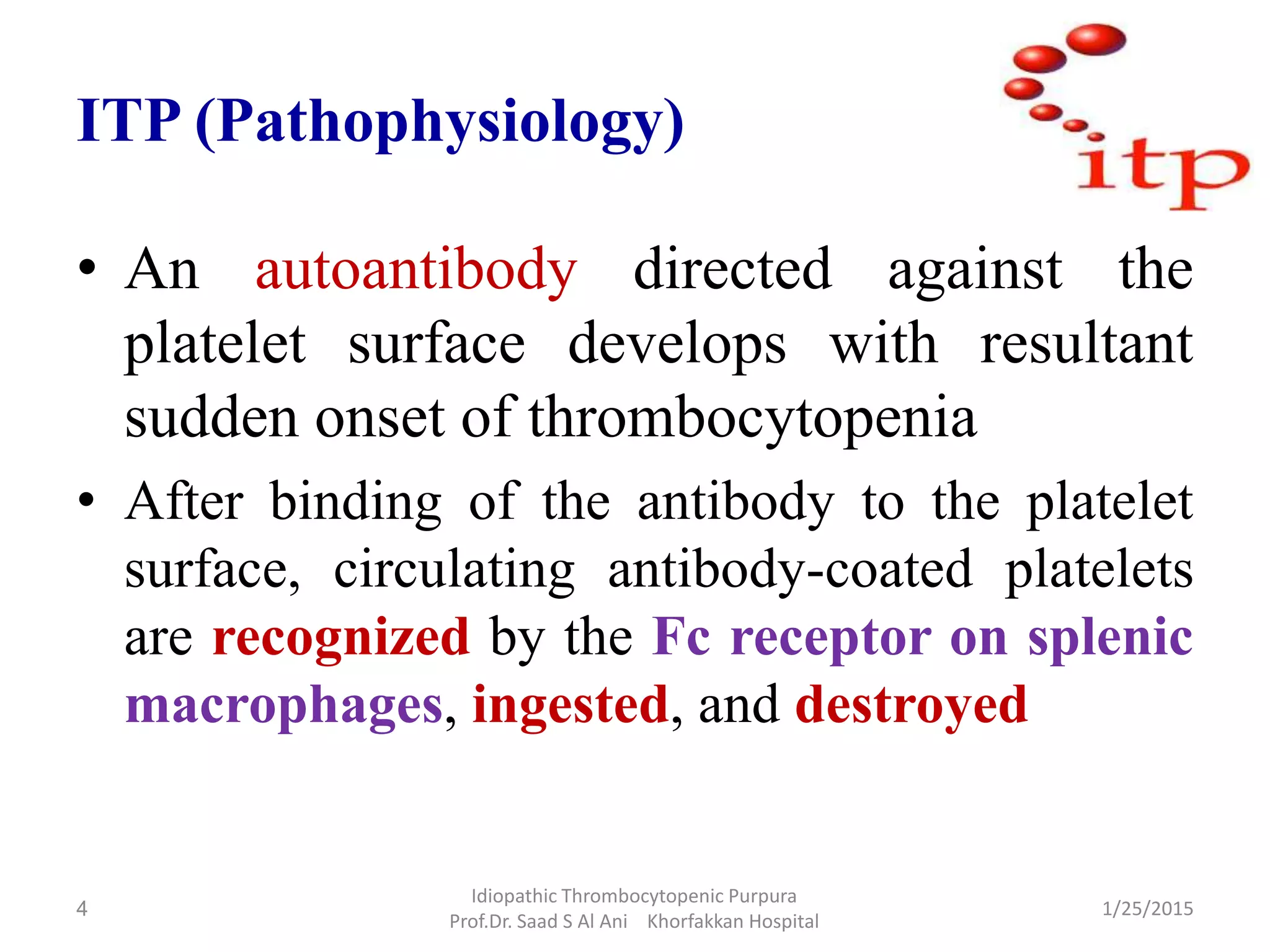 Idiopathic (autoimmune) Thrombocytopenic Purpura | PPTX