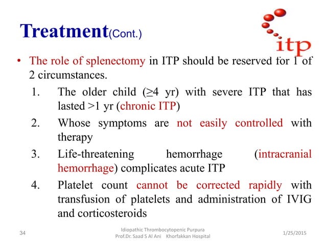 Idiopathic (autoimmune) Thrombocytopenic Purpura | PPTX
