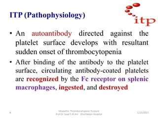 Idiopathic (autoimmune) Thrombocytopenic Purpura | PPTX