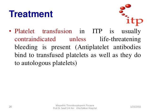 Platelet Disorder Thrombocytopenia Ttp Itp Hit Im