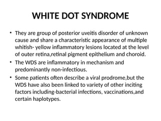 IDIOPATHIC CHORIORETINOPATHIES. PRESENTATION | PPTX