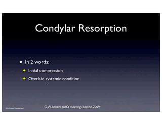 Idiopathic condylar resorption and arthrosis of the joints | PDF