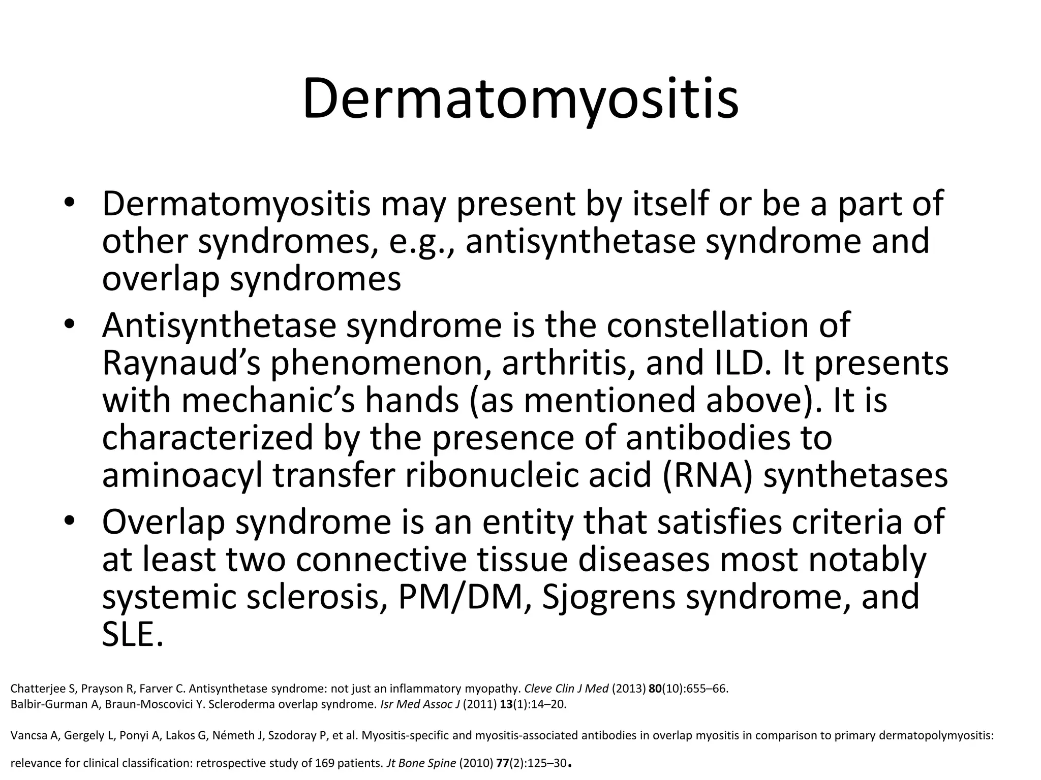 Idiopathic Inflammatory Myopathies | PPTX