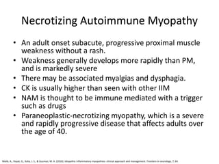 Idiopathic Inflammatory Myopathies | PPTX