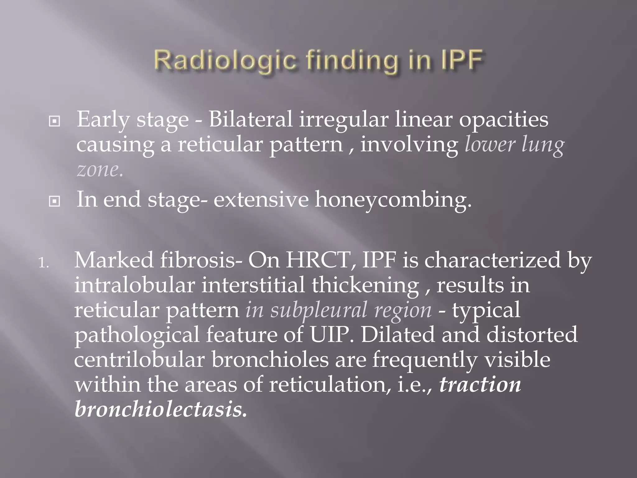 Idiopathic interstitial pneumonias 1 | PPTX | Lung and Respiratory ...