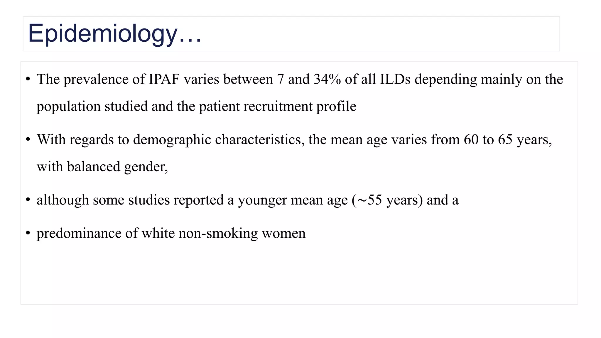 Idiopathic Interstitial Pneumonia With Autoimmune Features(IPAF).pptx