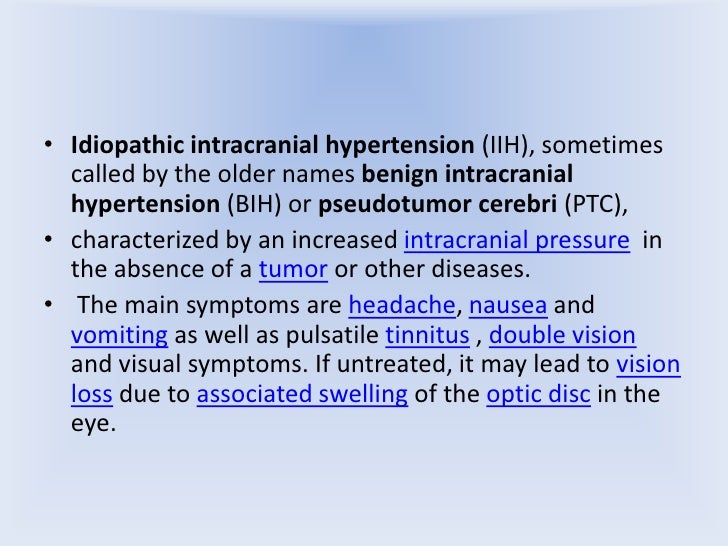 Idiopathic Intracranial Hypertension