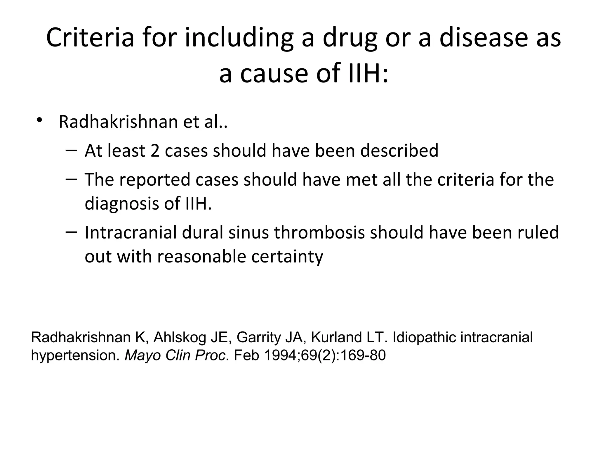 Idiopathic intracranial hypertension | PPT