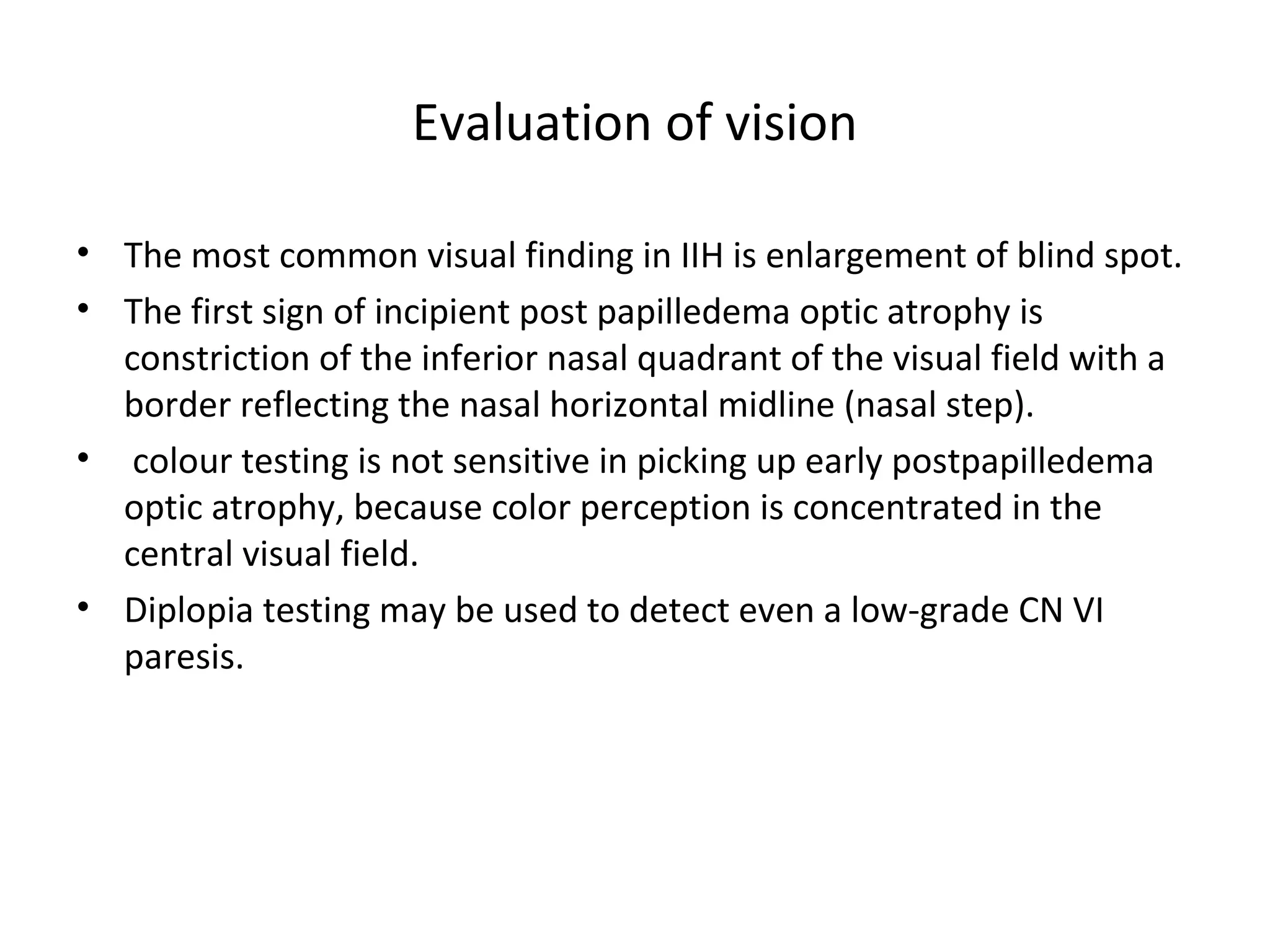 Idiopathic intracranial hypertension | PPT