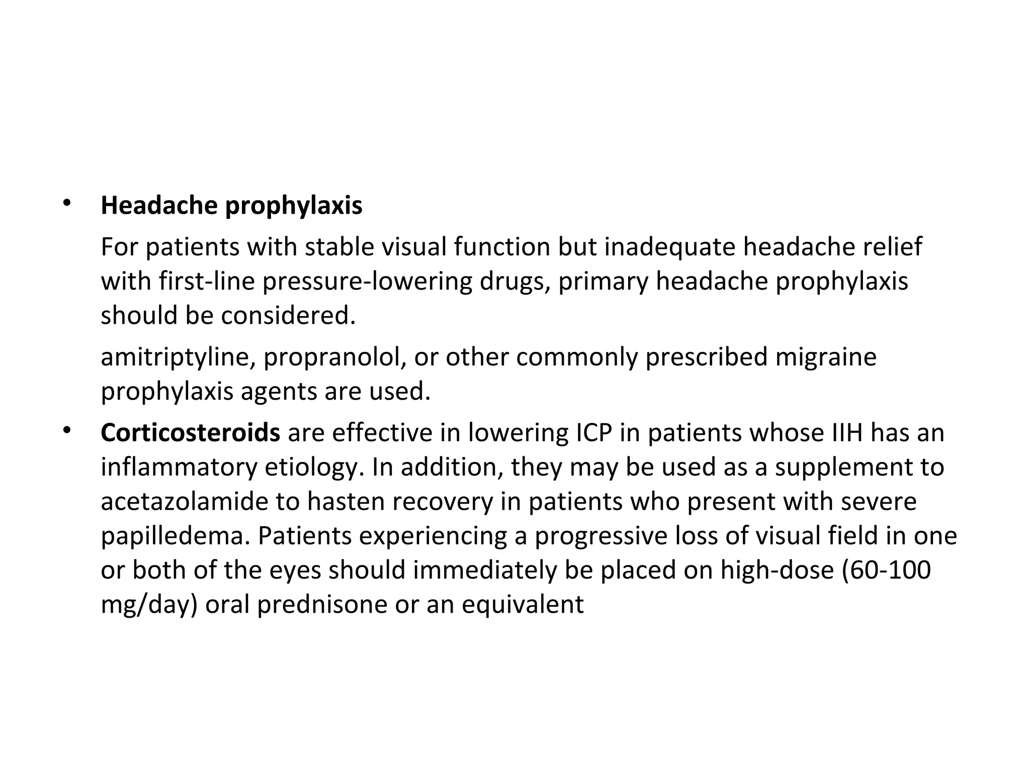 Idiopathic intracranial hypertension | PPT
