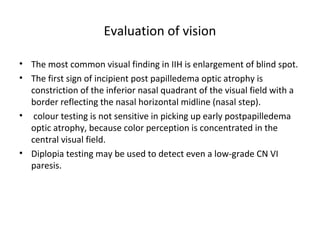 Idiopathic intracranial hypertension | PPT