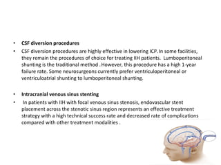 Idiopathic intracranial hypertension | PPT
