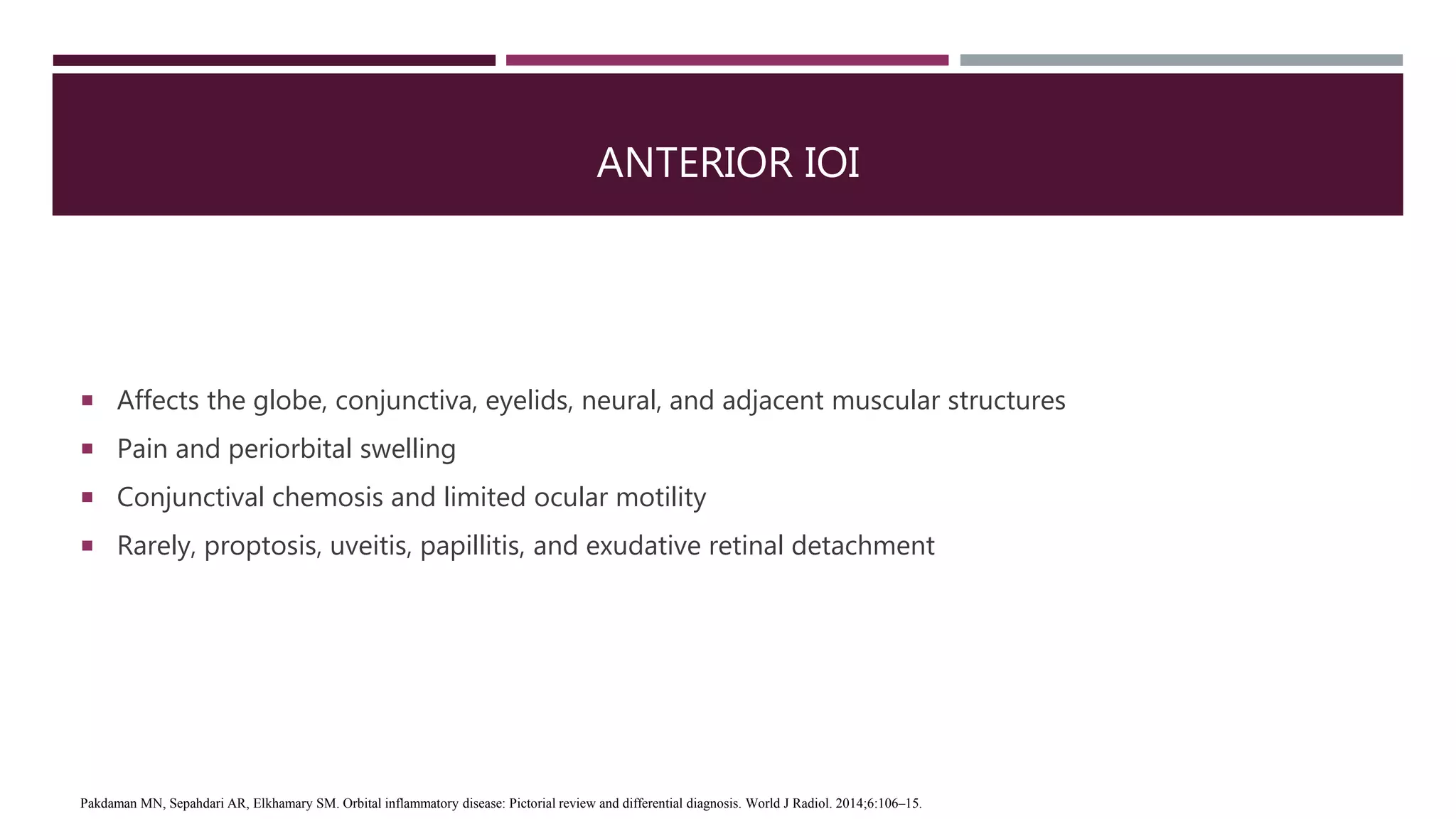 Idiopathic Orbital Inflammation | PPTX