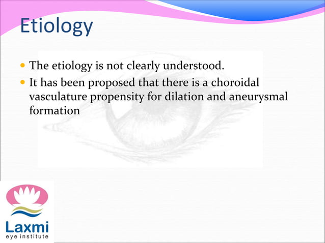 Idiopathic polypoidal choroidal vasculopathy | PPTX