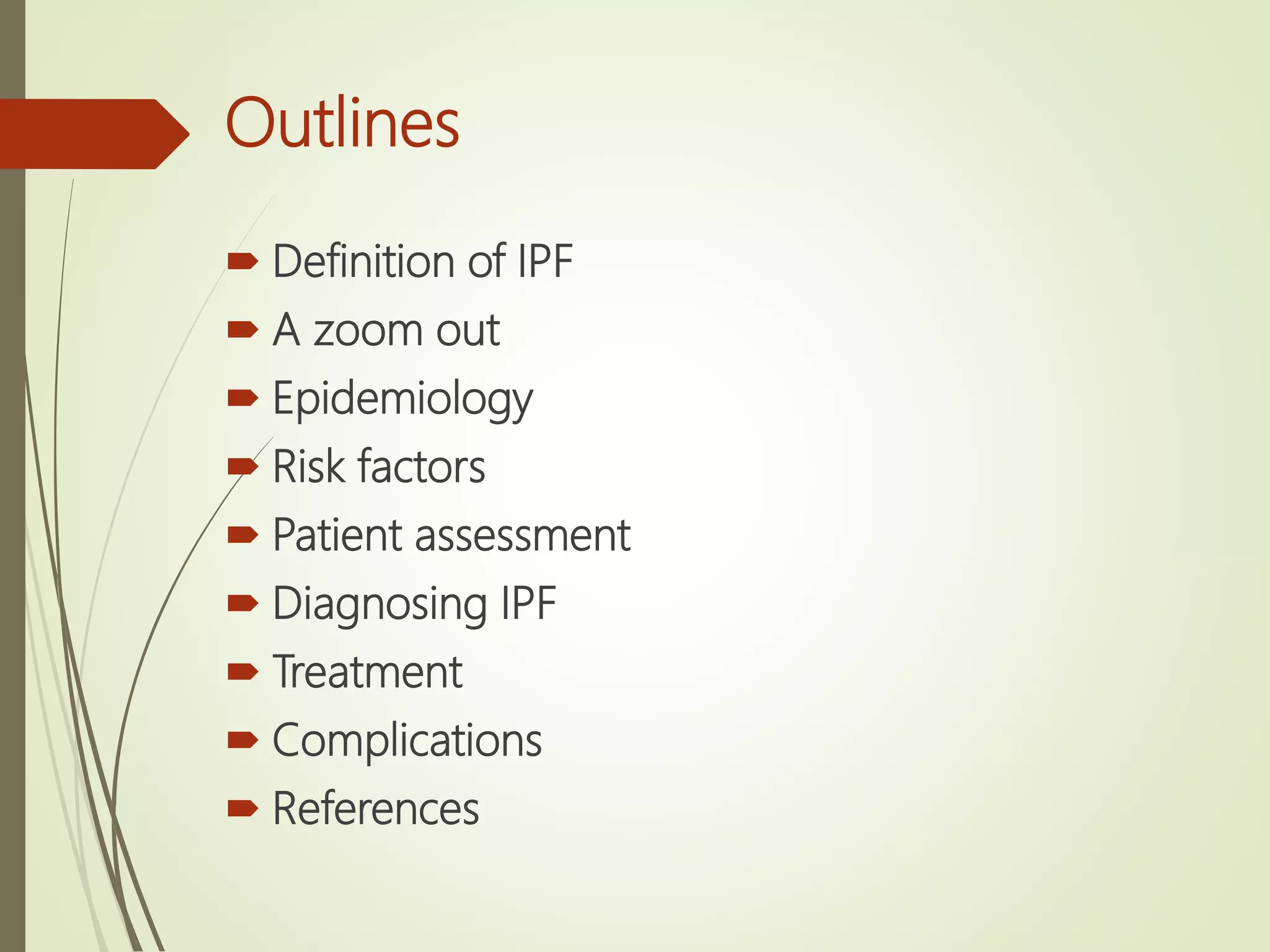 Idiopathic pulmonary fibrosis - by Naeel Shamia | PPTX