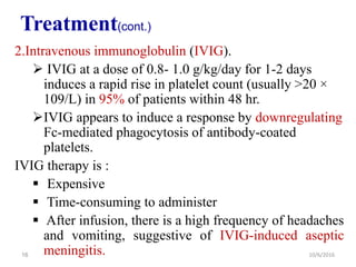 Idiopathic thrombocytopenc purpra # kiran sadik | PPT