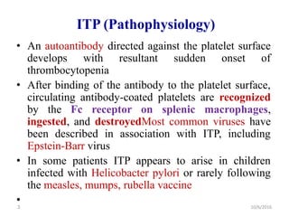 Idiopathic thrombocytopenc purpra # kiran sadik | PPT