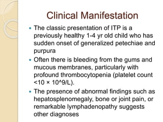 Immune thrombocytopenia purpura (itp) | PPTX