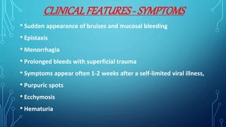 Idiopathic thrombocytopenic purpura | PPTX