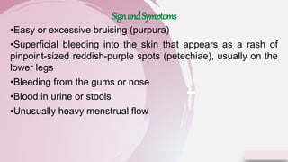 Idiopathic thrombocytopenic purpura | PPTX