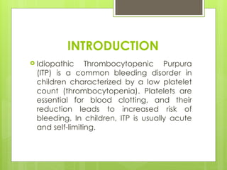 Comprehensive Overview of Idiopathic Thrombocytopenic Purpura in ...