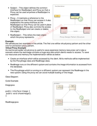 Gang of four Proxy Design Pattern | PDF