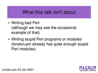 Idiotic Perl | PPT