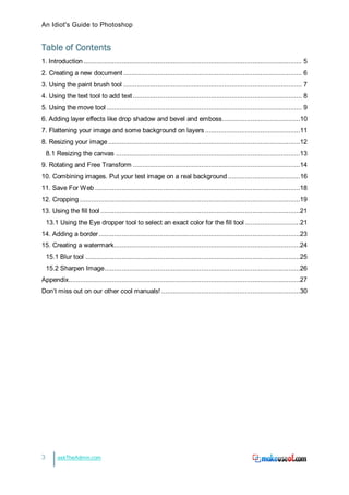 Idiots guide-to-photoshop | PDF