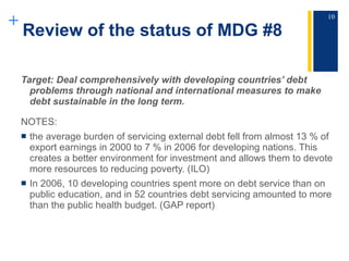 MDG #8 workshop slides | PPT
