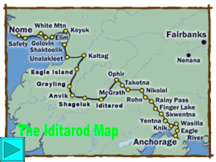 Iditarod Course Map