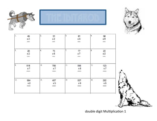 Iditarod ELA and Math Worksheets | PPT