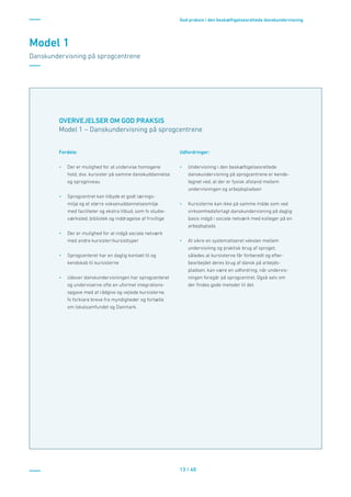 Idékatalog om beskæftigelsesrettet danskundervisning | PDF