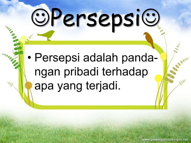 Idk ii persepsi sensori | PPTX