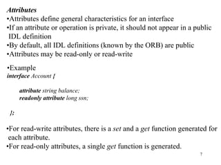 nterface Definition Language (IDL) in middleware technologies. | PDF