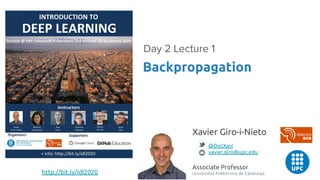 Backpropagation for Deep Learning | PDF